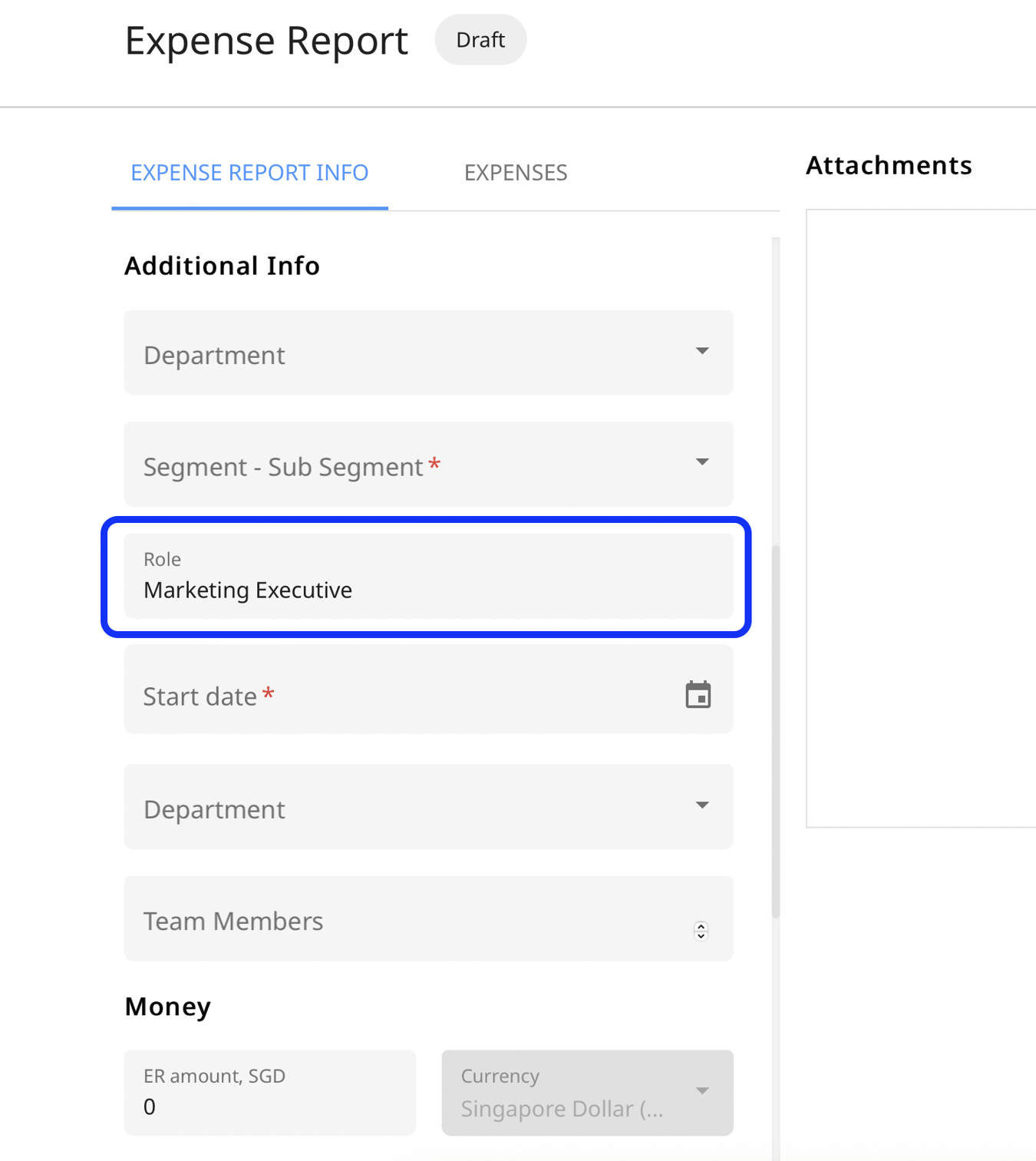 How can admins add custom fields for travel requests, expenses, and expense reports?